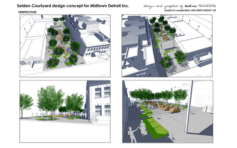 Detroit Selden Courtyard | SmithGroup