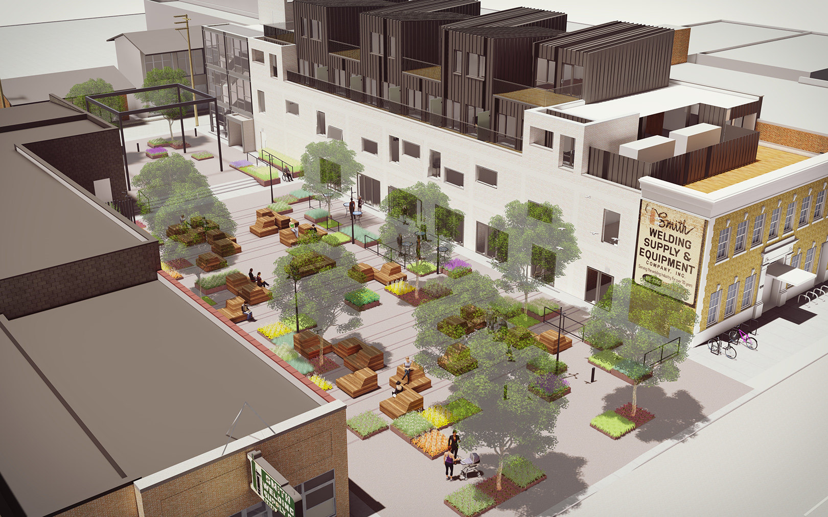 Detroit Selden Courtyard | SmithGroup